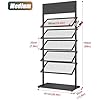 Amazon.com: Commercial Floor Tile Sample Display Shelf Black Iron ...