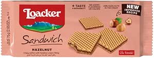 Loacker Sandwich Italian Hazelnut Italian Crispy Wafer Biscuit Cookie ...