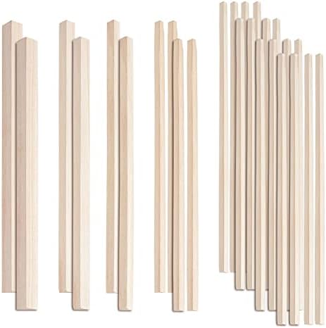 Amazon.com: OLYCRAFT 26Pcs Triangle Wood Sticks 5 Sizes Unfinished ...