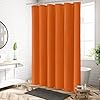 Amazon.com: MitoVilla 2 Pack Orange Fabric Shower Curtain Liner - 72" W ...