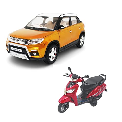 Amisha Gift Gallery Toy Car for Kids Activa Scooty Scooter with Brezza ...