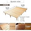 Amazon.com: EMOOR Japanese Futon Mattress & Wood Slatted Bed Set Machi ...