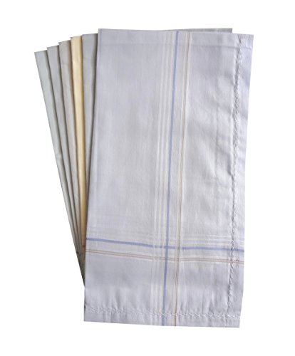Buy S4S Men's 100% Cotton Supreme Handkerchiefs (Light Coloured_46CM X ...