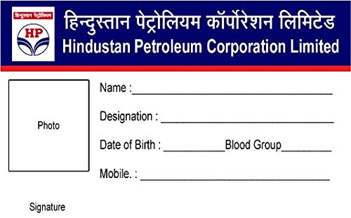 Uniforms Hub HPCL Hindustan Petroleum Re-Usable PVC Id cards (Pack of 5 ...