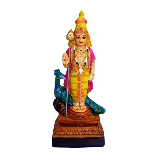 Buy Newven Handcrafted Murugan showpiece Hindu god Idol Decorative ...