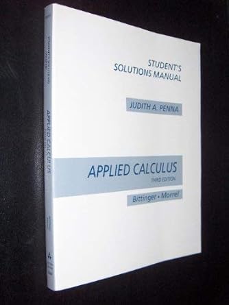 Applied Calculus: Bittinger, Marvin L.: 9780201529883: Amazon.com: Books