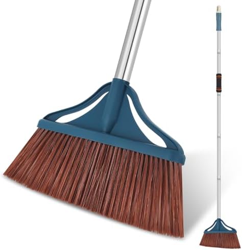 Amazon.com: Outdoor Broom,Heavy-Duty Extra Long Handle Broom-58 inches ...