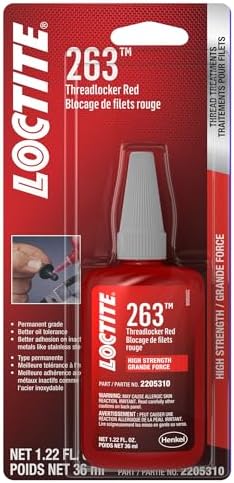 LOCTITE 263 Automotive Threadlocker Red – High Strength Thread Lock ...