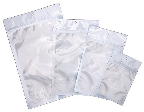 Amazon.com - PackFreshUSA: 5 Mil White/Clear Stand Up Pouch Bags ...