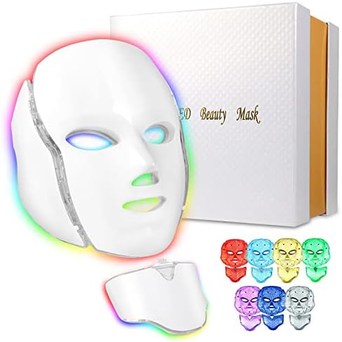 Amazon.com : THSTPA Led Face Mask Light Therapy,Red Light Therapy for ...