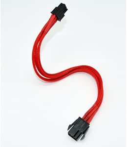 Opexia - Rallonge d'Alimentation PCI Express 6 broches - 25cm - Gaine ...