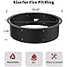 Amazon.com : Comzinn 40 Inch Round Fire Pit Ring Insert for Outside ...