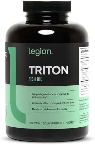 Amazon.com: LEGION Triton Fish Oil Capsules - Triple Strength Omega 3 ...