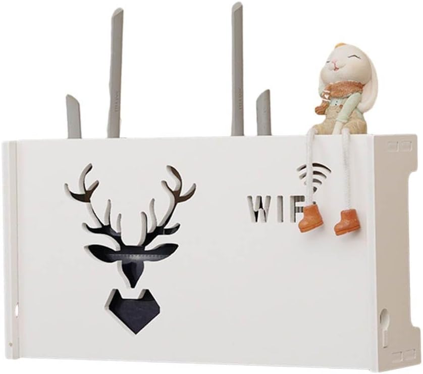 Amazon.com: Cord Management Box Bins Wall-Mounted Router Box Office ...