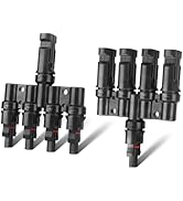 Amazon.com: Pjerjzn Solar Panel Connector 5 to 1 Solar Y Branch Solar ...