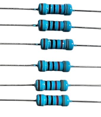 820 Ohm Fixed Resistor, 1/2 Watt, 5% Tolerance, Pack of 20: Amazon.com ...