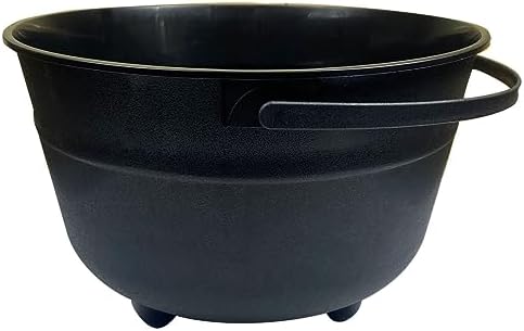 Amazon.com | SpinLaLa 8" Plastic Black Cauldron Kettle Halloween Candy ...