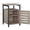 Amazon.com: TINKLE WELL Nightstand, Industrial End Side Table with Open ...