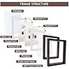 Amazon.com - FramePro 2 Pack 5x7 Rotating Floating Picture Frames or ...