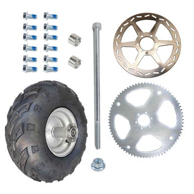 Amazon.com: Mini Bike 145x70-6 V-Tread Rear Wheel Assembly Kit, CT100 ...