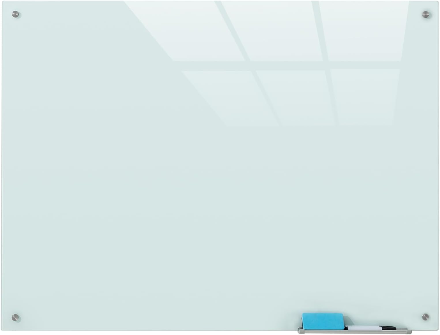 Amazon.com : Audio-Visual Direct White Glass Dry-Erase Board Set - 3' x 2' - Includes Hardware ...