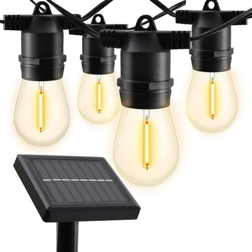 Brightech Ambience Pro Solar Powered Outdoor String Lights - Commercial ...