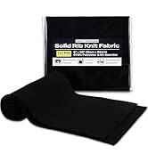 Amazon.com: ONLY TRIMMING 1x1 Solid Rib Knit Fabric, Stretchy Knitted ...