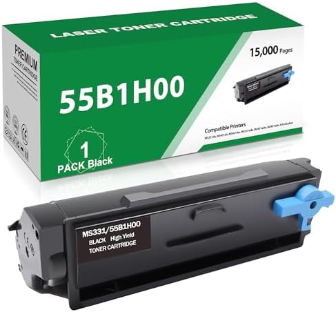 Amazon.com: 55B1H00 Toner Cartridges Black High Yield 15,000 Pages ...
