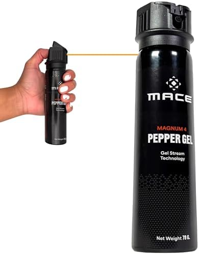 Amazon.com : Mace Pepper Gel - Magnum 4, 2.79 oz, 20 Feet Range, No ...