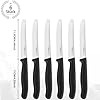 OPOLIA Frühstücksmesser 6 Stück,Brötchenmesser aus Rostfreiem Stahl ...