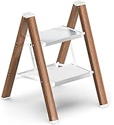 hismocal Foldable 3 Step Stool for Closet/Kitchen-Aluminium Gold Step ...