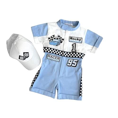 Amazon.com: Personalized Handmade Race Car Driver Costume for Toddlers ...