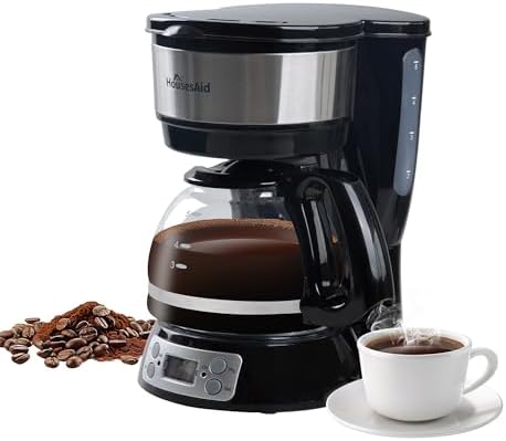 Amazon.com: HousesAid 5-Cup Programmable Drip Coffee Maker with Digital ...