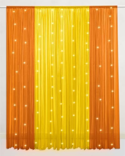 SpecialYou.in Nylon Backdrop Cloth For Decoration With Orange & Yellow ...