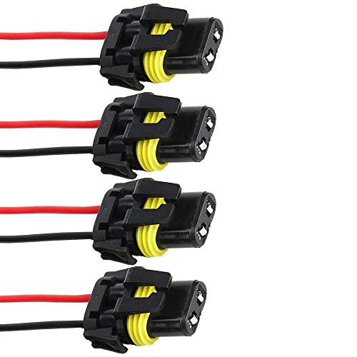 BlyilyB 4-Pack 9005 HB3 H10 9006 HB4 Bulb Sockets Female Wiring Harness ...