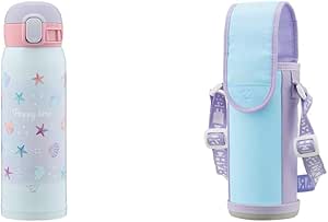 Amazon｜【セット買い】象印マホービン 水筒 ガールズマグ 子供用 通学 ステンレスマグ シームレスせん ワンタッチ 480ml マーメイドブルー ふたとパッキンが一体化 お手入れ簡単 ...
