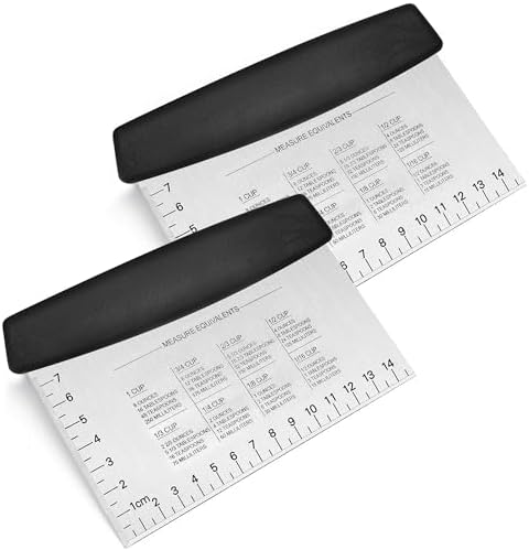 Amazon.com: Vaincre Bench Dough Scraper Cutter - 2PCS 6" Stainless ...