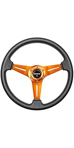 Amazon.com: Spocoro Universal Car Racing Steering Wheel 350mm/13.8" 6 ...