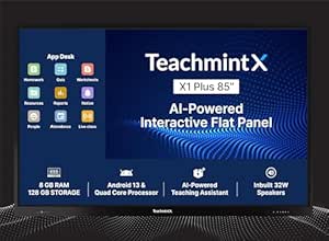 Teachmint X - Premium Interactive Flat Panel 85 Inch | X1 Plus - 85 ...