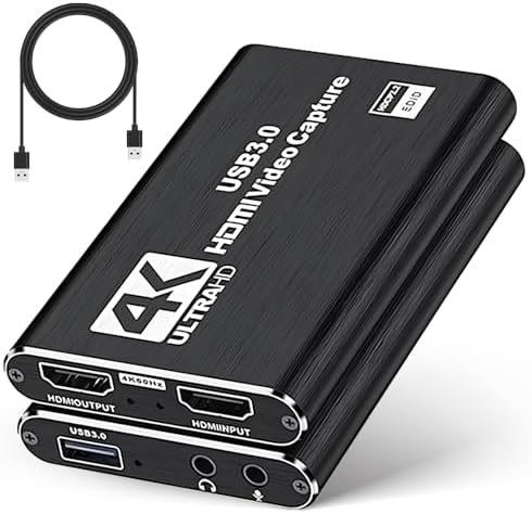 Rybozen 4K Audio Video Capture Card, HDMI USB 3.0 Video Capture Device ...