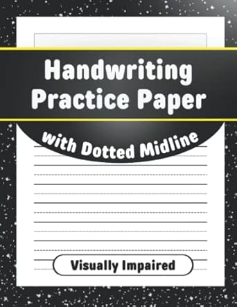 Amazon.com: Handwriting Practice Paper with Dotted Midline for Visually ...