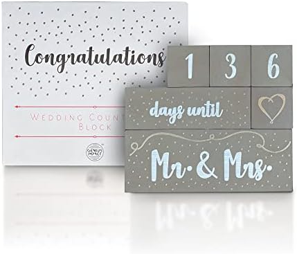 Amazon.com: Wedding Countdown Block - Engagement Gifts For Couples ...