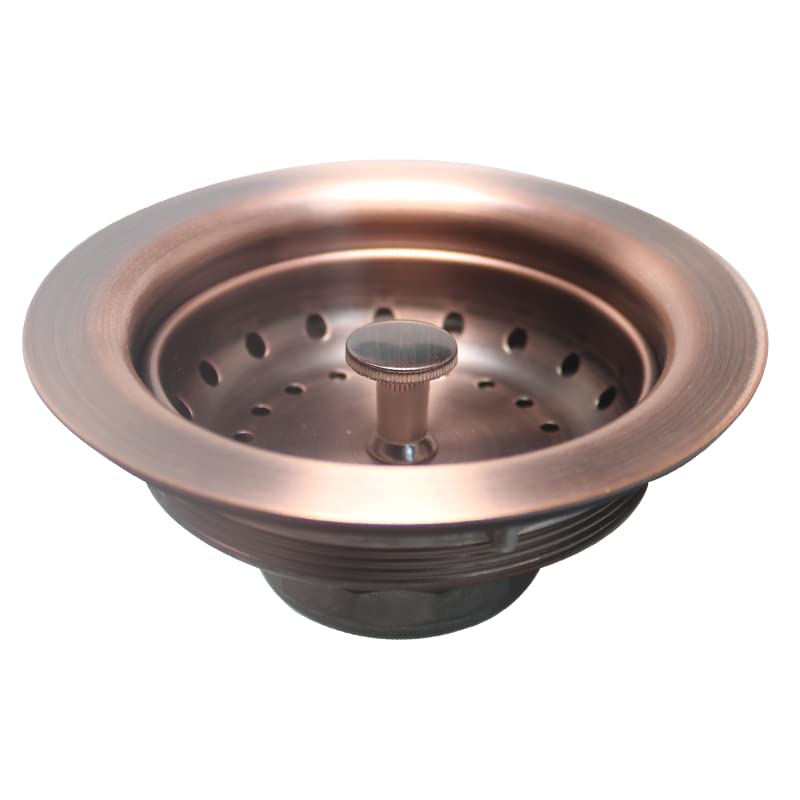 3-1/2 Inch Stainless Steel Antique Copper Plating Sink Strainer ...