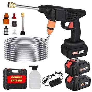 The GIG Store 48V Double Battery Cordless High Pressure Washer with ...
