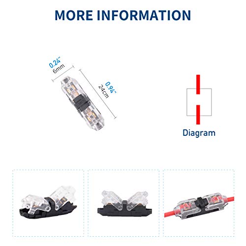 Snapklik.com : Low Voltage Wire Connector, Quick Solderless Wire Splice ...