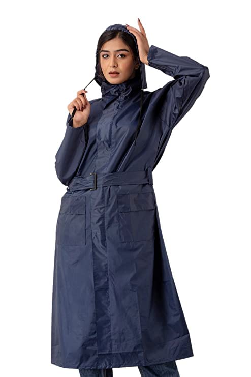 Fecom Women Reversible Rain Coat Raincoat for Women Ladies Waterproof ...