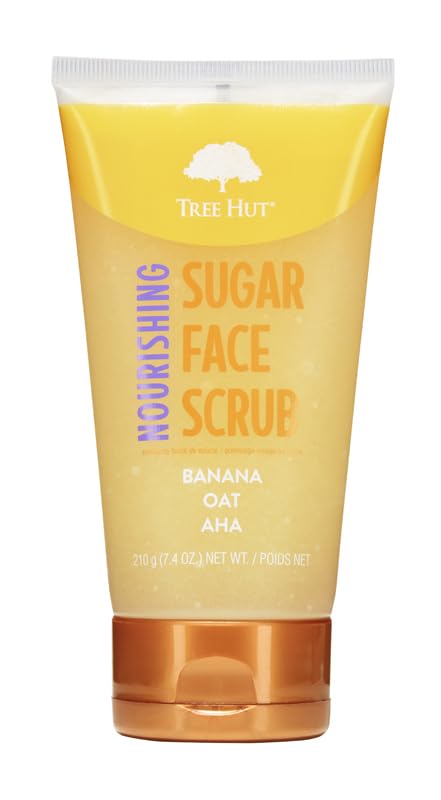 Amazon.com: Tree Hut Nourishing Banana & Oat Face Scrub | Deep Cleans ...