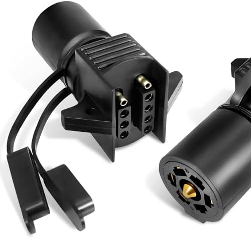 Amazon.com: Agrieyes 7 Pin to 4 Pin Trailer Adapter, 7 Way to 5 Way ...