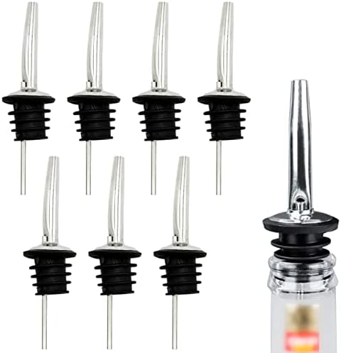 Bottle Pourers for Spirits,12Pcs Stainless Steel Freeflow Liquor ...