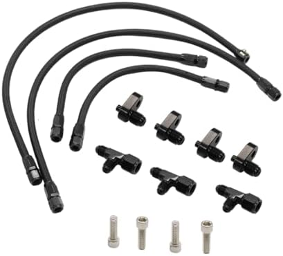 Amazon.com: Nakkaa Steam Vent Hose Kit -4 an Complete Coolant Crossover ...